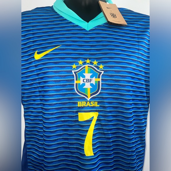 Nike | Shirts | 224 Brazil Away Jersey Vini Jr 7 | Poshmark